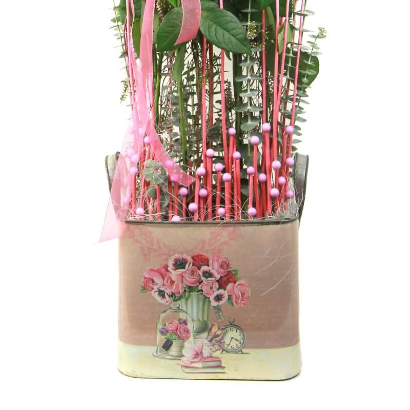 Centre de Roses Rosades Piramidal Enviament Gratis. Flors a domicili